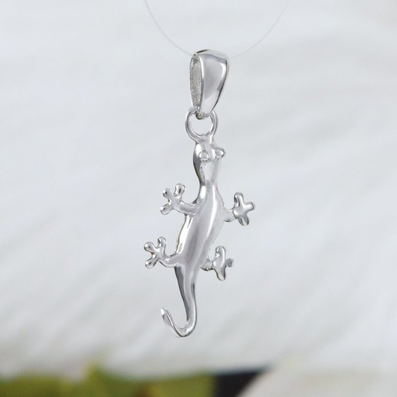 Hawaii Treasures Shop | Jewelry | New Sterling Silver Gecko Pendant ...